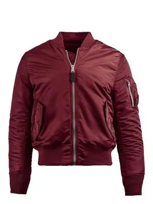 Alpha Industries Ma1 Flight Jacket - Burgundy/maroon