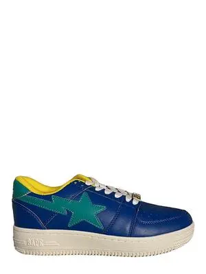 BAPE A Bathing Ape Bape Sta Low Sneakers Blue/green/yellow