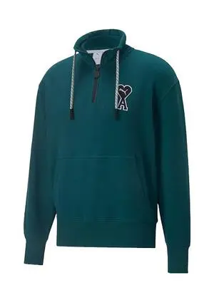 PUMA X Ami Half Zip Sweatshirt - Varsity Green