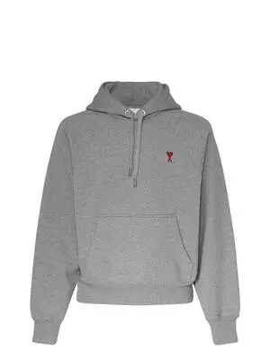 AMI Paris De Coeur Hoodie - Grey