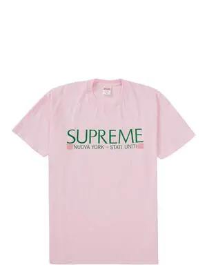 Supreme Nuova York Tee Shirt Light Pink