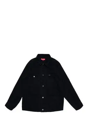 Supreme Ny Tapestry Denim Chore Coat - Black