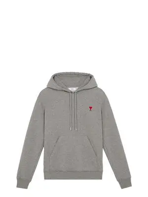 Ami Ami De Coeur Hoodie Heather Grey/red