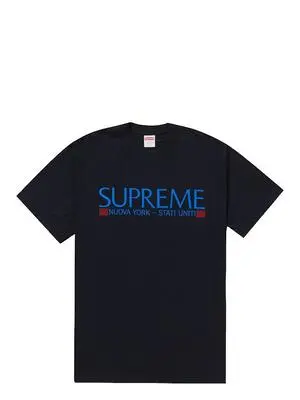 Supreme Nuova York Tee Shirt Navy Blue