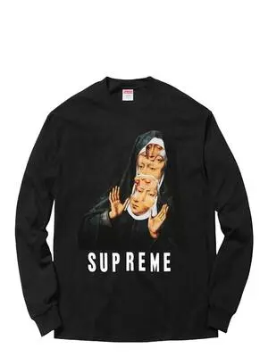 Supreme Nun Long Sleeve Tee Shirt - Black