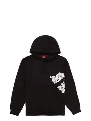 Supreme Old English Wrap Hooded Sweatshirt - Black