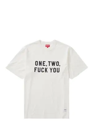 Supreme One Two Fuck You Short Sleeve Top - White