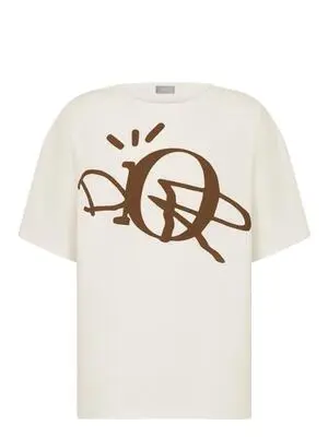 Dior X Cactus Jack Oversized T-shirt - White/brown