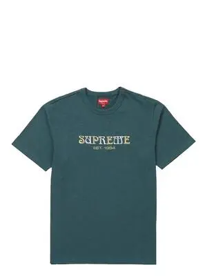 Supreme Nouveau Logo Tee Shirt Dark Teal