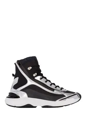 Dior X Sorayama High-top Sneakers - Black/silver