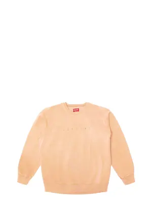 Supreme Overdyed Crewneck Sweatshirt Peach