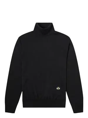 Dior X Kaws Bee Logo Turtleneck Knit Sweater - Black