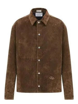 Dior X Cactus Jack Oversized Overshirt - Mocha Brown