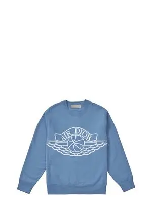 Dior Dior X Jordan Wings Sweater Blue