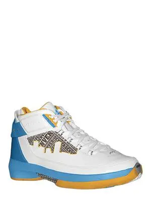 JORDAN 22 Og Melo Pe High-top Sneakers - White/metallic Silver/university Blue