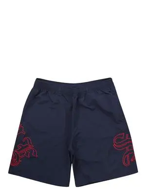 Supreme Old English Nylon Short - Navy Blue