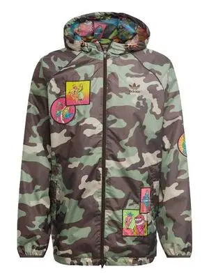 Adidas X Jeremy Scott Windbreaker Jacket - Camo