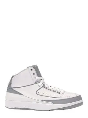 JORDAN 2 Retro Silver Anniversary Sneakers - White/metallic Silver/natural Grey