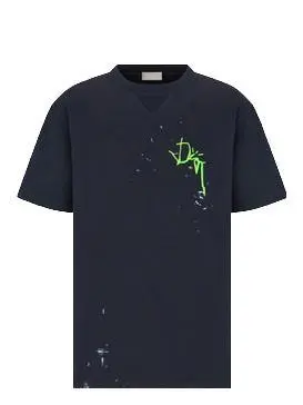 Dior X Cactus Jack Oversized T-shirt - Navy Blue