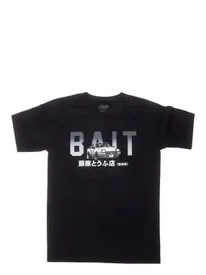 BAIT X Initial D Logo Design Tee Shirt - Black
