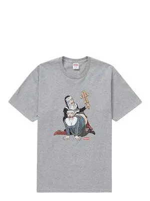 Supreme Nuns Tee Shirt - Heather Grey