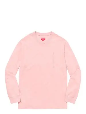 Supreme Overdyed Long Sleeve Top - Pink