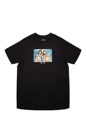 BAIT X Initial D Impact Blue Tee Shirt - Black