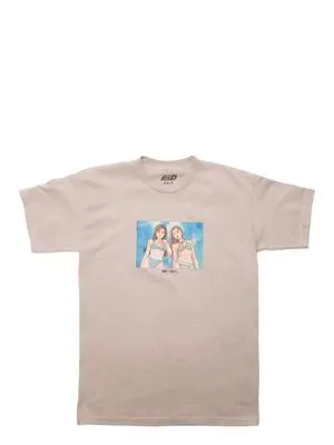 BAIT X Initial D Impact Blue Tee Shirt - Sand
