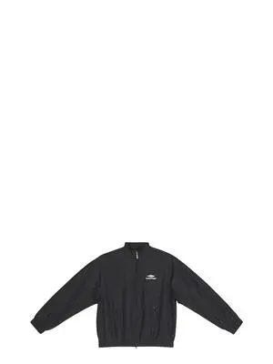 Balenciaga 3b Sports Icon Small Fit Tracksuit Jacket - Black/white Logo