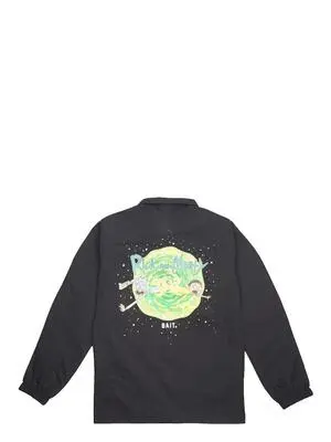 BAIT X Rick And Morty Portal Coaches Jacket - Black