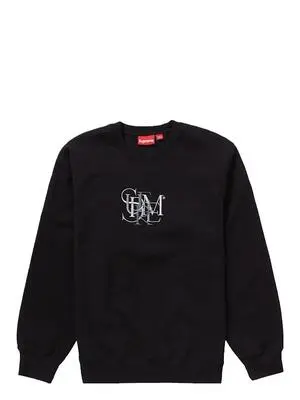 Supreme Overlap Crewneck Sweatshirt - Black
