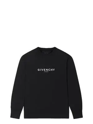Givenchy Slim Fit Fleece Sweatshirt - Black