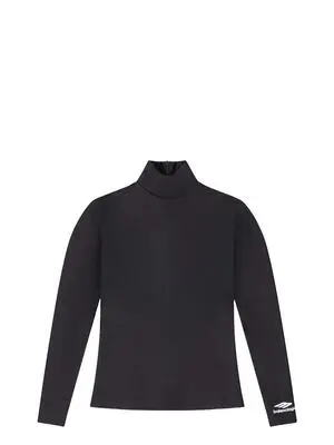 Balenciaga 3b Sports Icon Turtleneck Shirt - Black