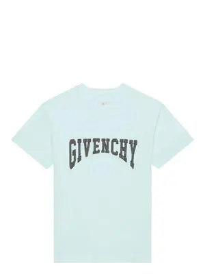 Givenchy Slim Fit Jersey With Patch T-shirt - Acqua Marine