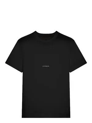 Givenchy Slim Fit Printed Jersey T-shirt - Black/white