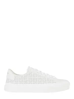 Givenchy City In 4g Perforated Jacquard - White