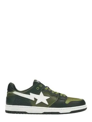 BAPE A Bathing Ape Bape SK8 Sta Sneakers Green/khaki/white