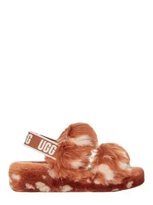 UGG Oh Yeah Slide Spots - Natural/cream