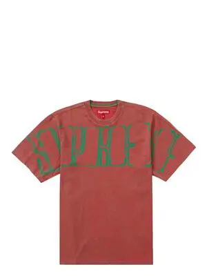 Supreme Overprint Knockout Short Sleeve Top Bright Red