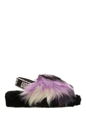 UGG Fluff Yeah Tie Dye Slides - Magnolia/black