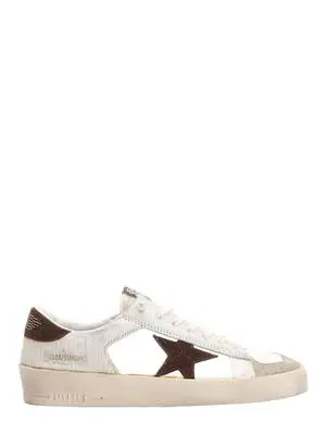 GOLDEN GOOSE Stardan Pony Hair Sneakers - White/brown