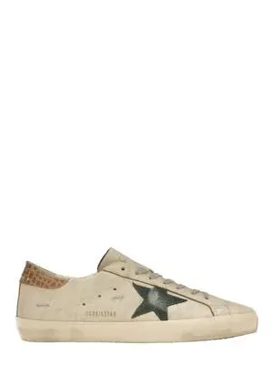 GOLDEN GOOSE Super-star Sneakers - Cream/white/green