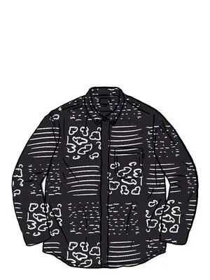 Supreme Paisley Grid Shirt - Black