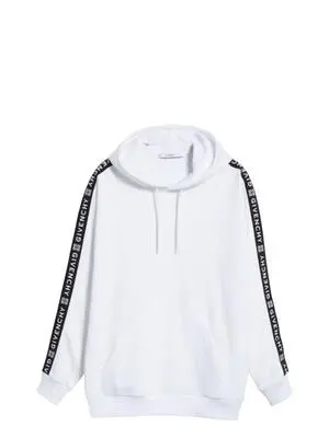 Givenchy 4g Branded Logo Tape Hoodie - White