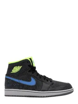 JORDAN 1 Retro High History Month Sneakers - Black/volt/photo Blue