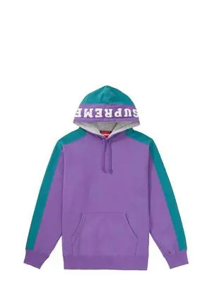 Supreme Paneled Hooded Sweatshirt Violet