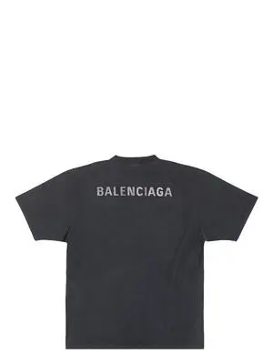 Balenciaga Large Fit T-shirt - Black