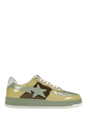 BAPE A Bathing Ape Bape Sta Nostalgic Sneakers Yellow/green/brown
