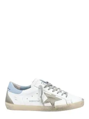 GOLDEN GOOSE Super Star Lace Up Sneakers - White/ice/powder Blue