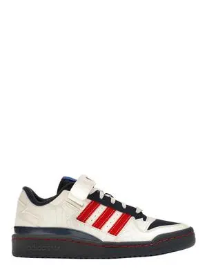 Adidas Forum Low Marvel Spider-man Sneakers - Clear White/solar Red/core Navy Blue